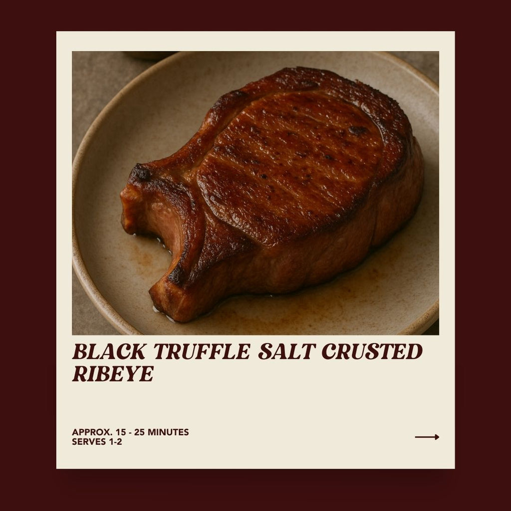Black Truffle Salt Crusted Ribeye – Kiwi Artisan